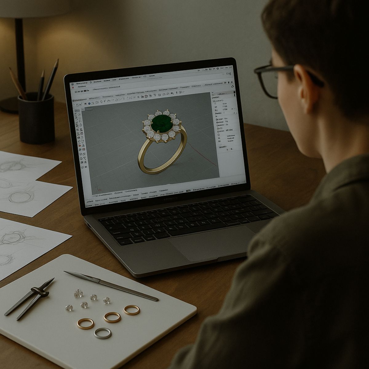 Diseño y Render Pieza Atelier